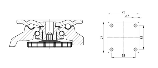 GD-60 Series | Leveling Casters | FOOT MASTER & Caster & Wheels | G-DOK